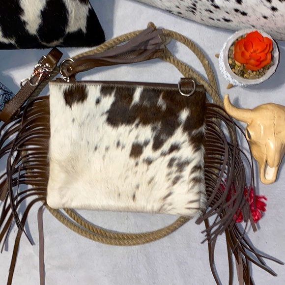 Hand Crafted | Bags | New Handmade Real Cowhide Leather Crossbody Purse ...